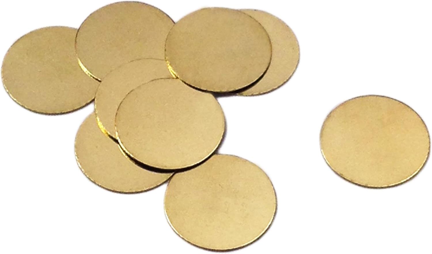 Amazon.com: 100 Brass Round 5/8 Inch Metal Stamping Blanks 16mm ...