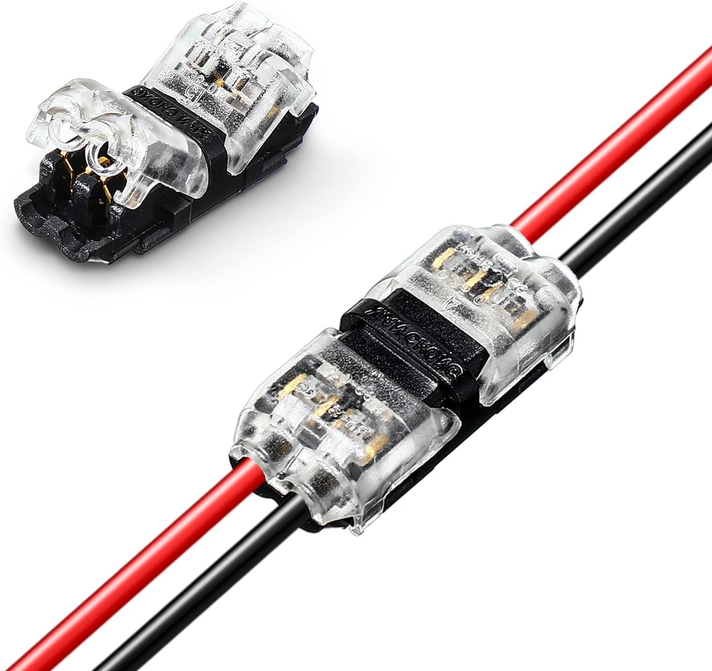 48 Pack Wire Connector Low Voltage 2 Pin 2 Way Automotive Universal ...