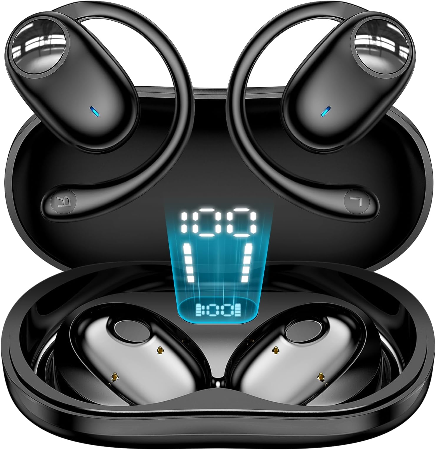 Amazon.com: kurdene Open Ear Headphones,Bluetooth 5.3 Wireless Sports ...