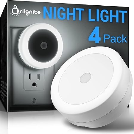 Portable Plug-in 0.7W Travel LED Night Light - 2 Pack of White ...