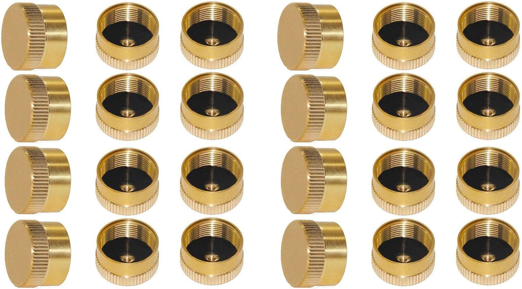Amazon.com: YOUHO 8pcs Brass Refill Cap 1 LB Propane Bottle Cap Gas ...