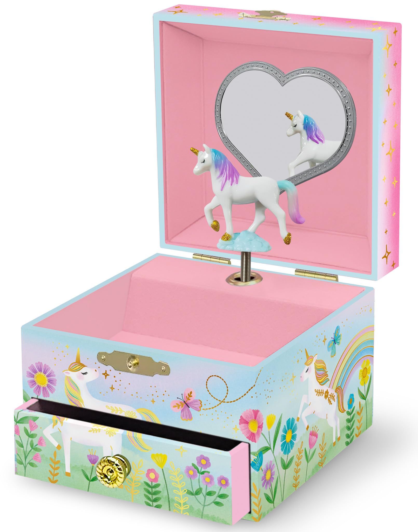 Musical Unicorn Jewelry Box for Girls - Kids Dancing Unicorn Music Box ...