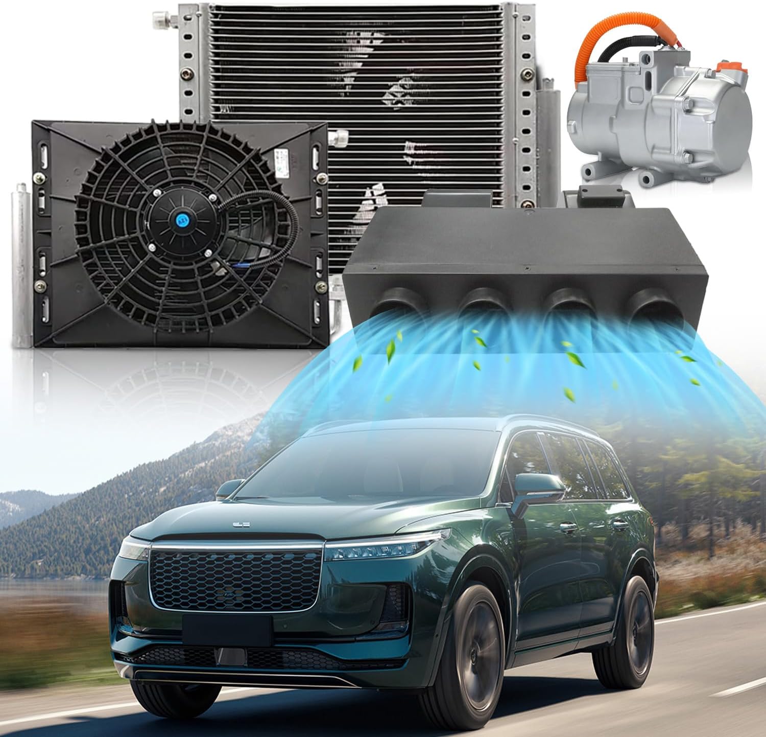 Amazon.com: Mieligo 12V Air Conditioner for Car 8000BTU, Under Dash 12 ...