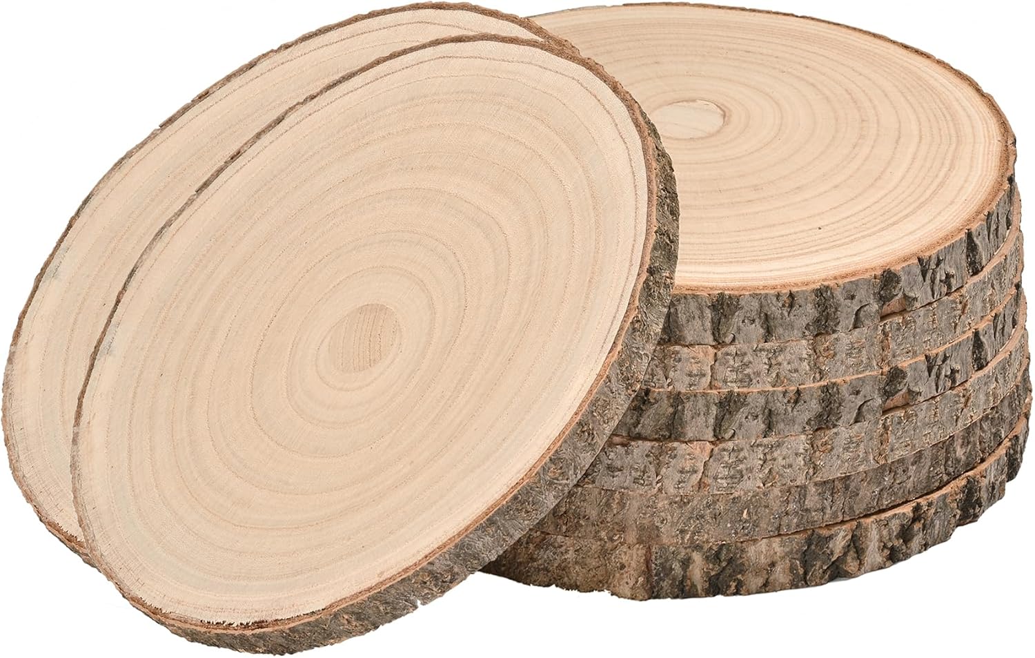 Amazon.com: WILLOWDALE 8Pcs Large Wood Slices for Centerpieces, 9-10 ...