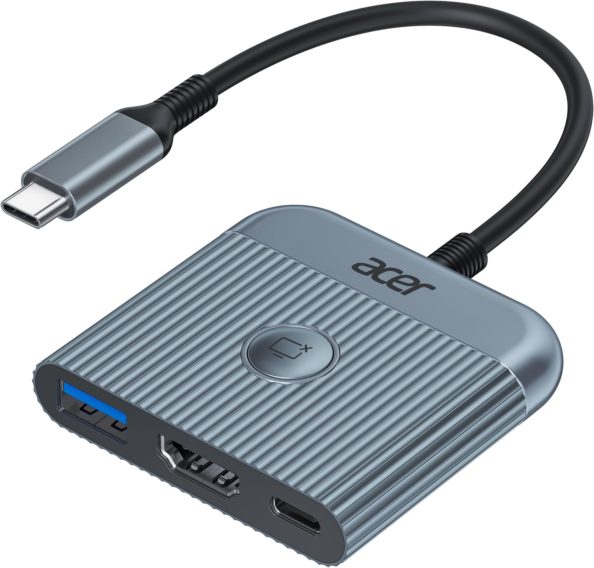 VVG USB C to 4K HD.MI Adapter für MacBook Pro/Air, 3 in 1 USB-C Digital ...