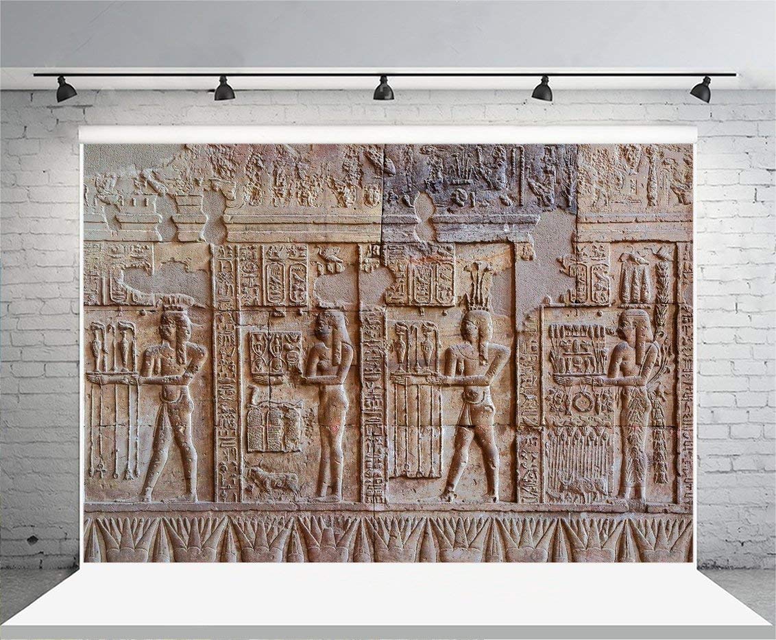 Buy Laeacco 8x6.5FT Egyptian Backdrop Egypt Mural Ancient Exterior ...