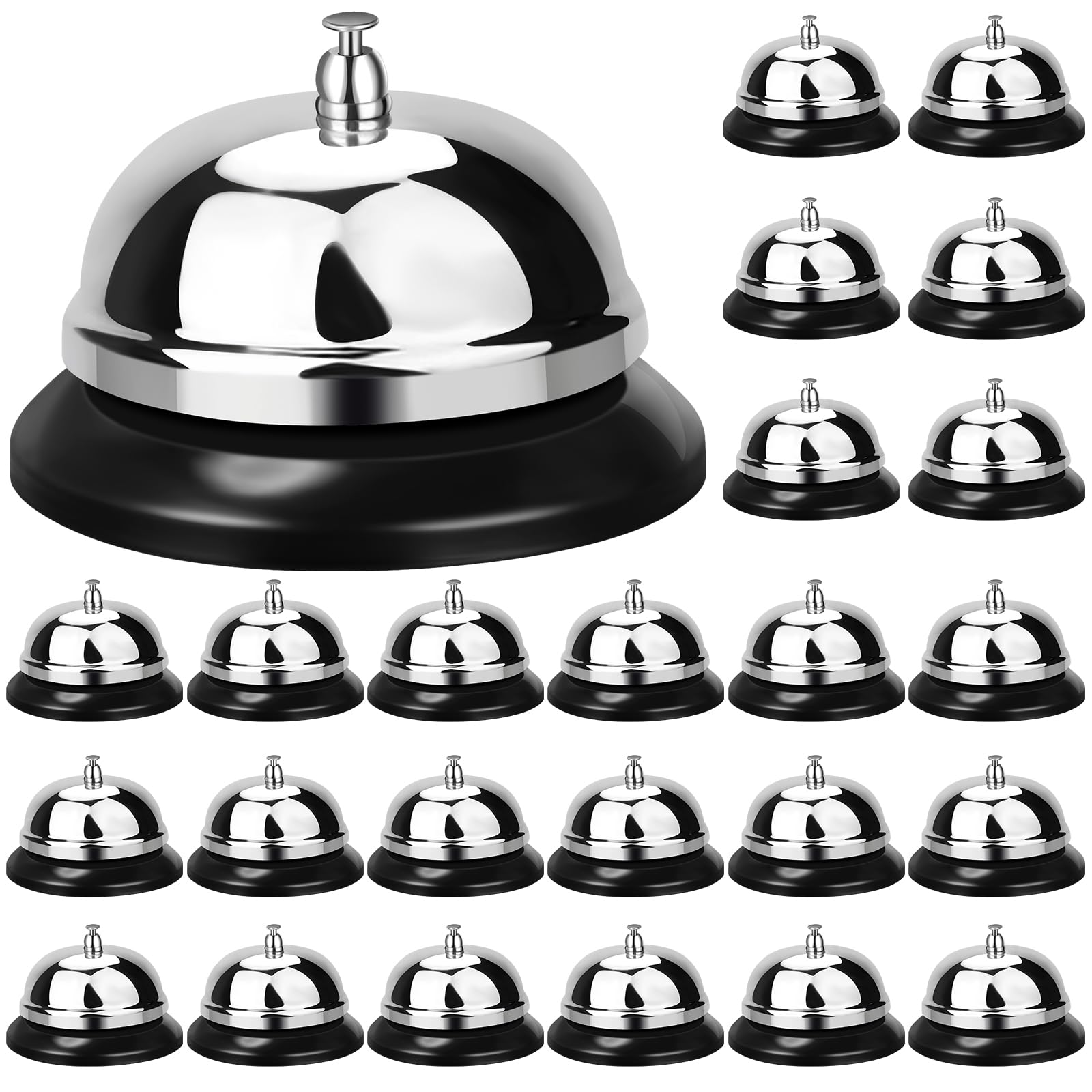 Amazon.com: Yexiya 100 Packs Call Bell 3.35 Inch Diameter with Metal ...