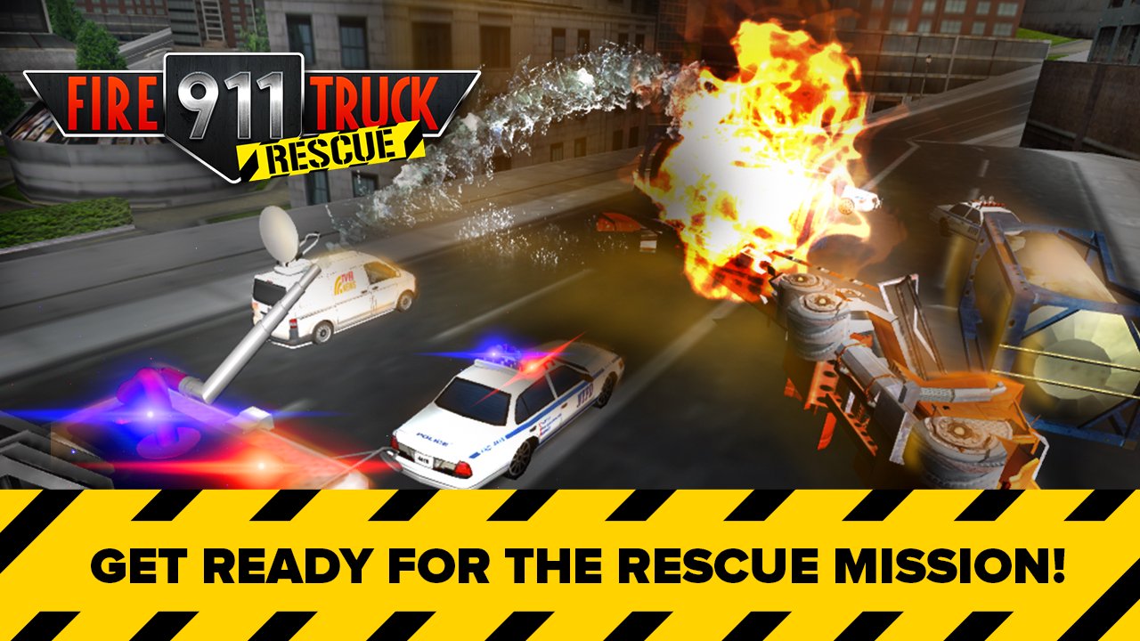 911 Fire Truck Rescue Driver Emergency Madness 3D: Rescue Simulator ...