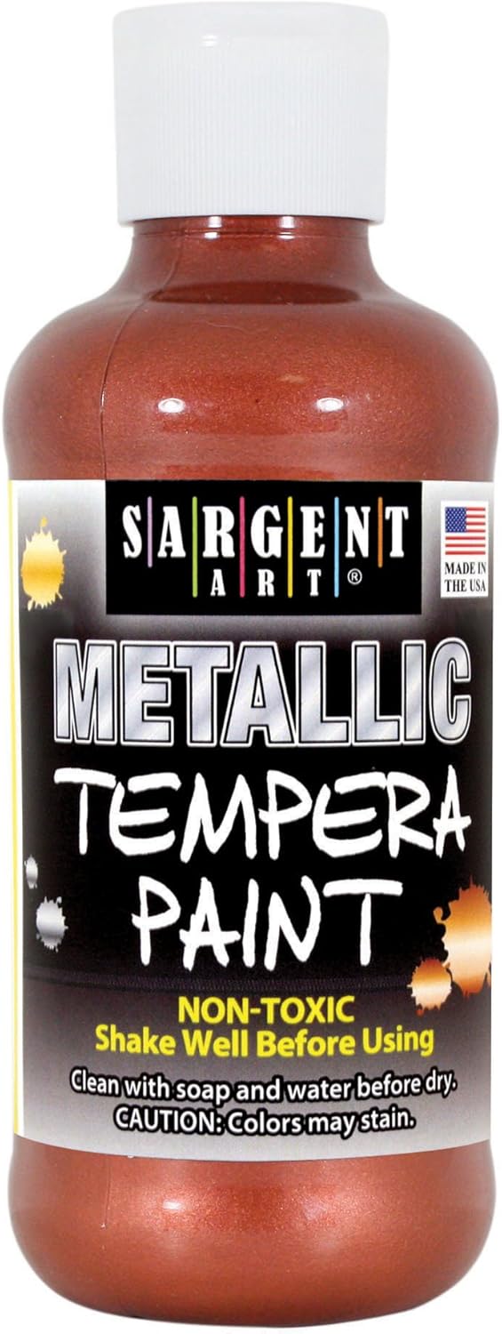 Amazon.com: Sargent Art 17-5094 8 oz Copper Metallic Tempera Paint ...