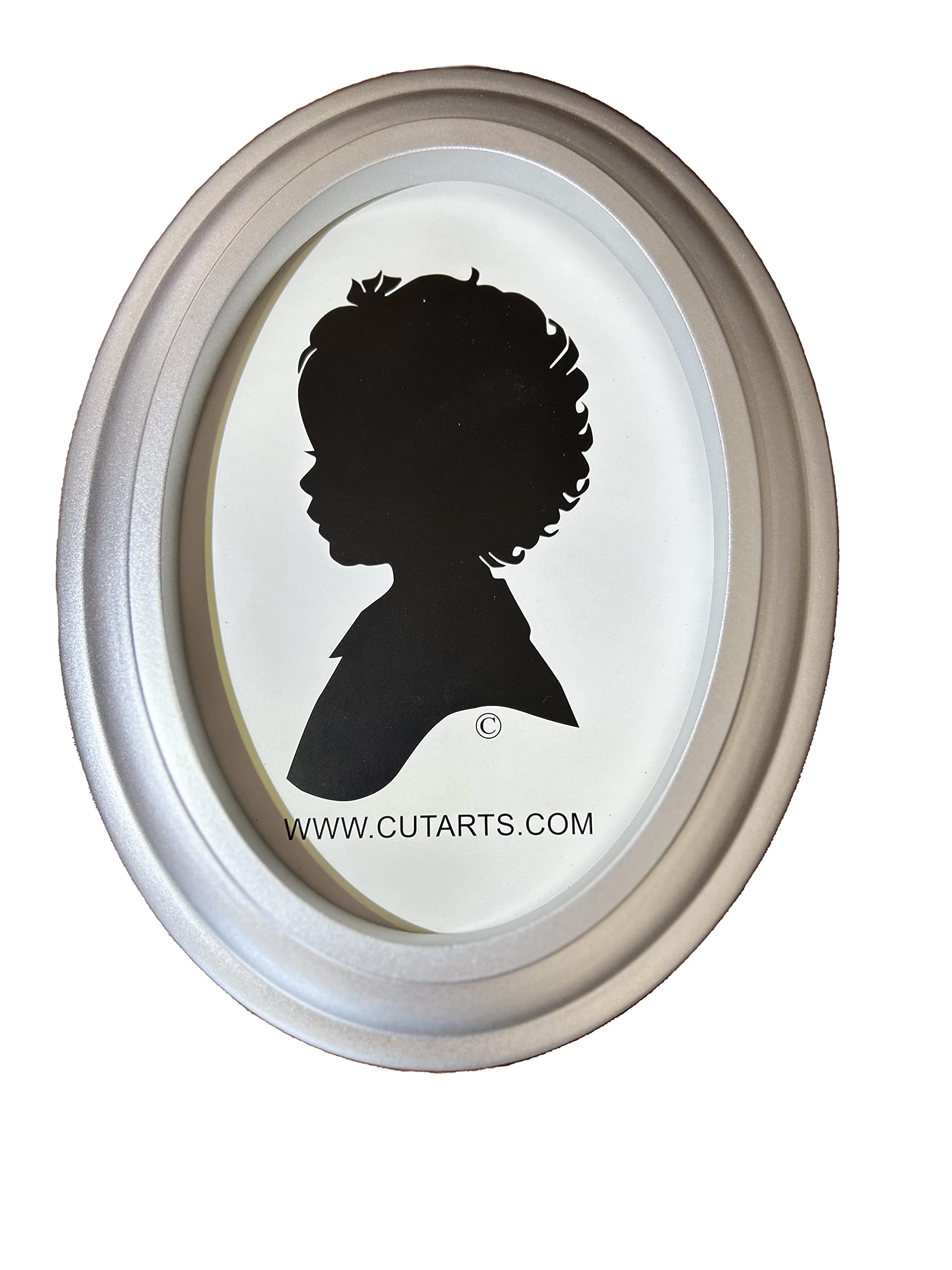Amazon.com - Cut Arts Silver Oval 5x7 Frame