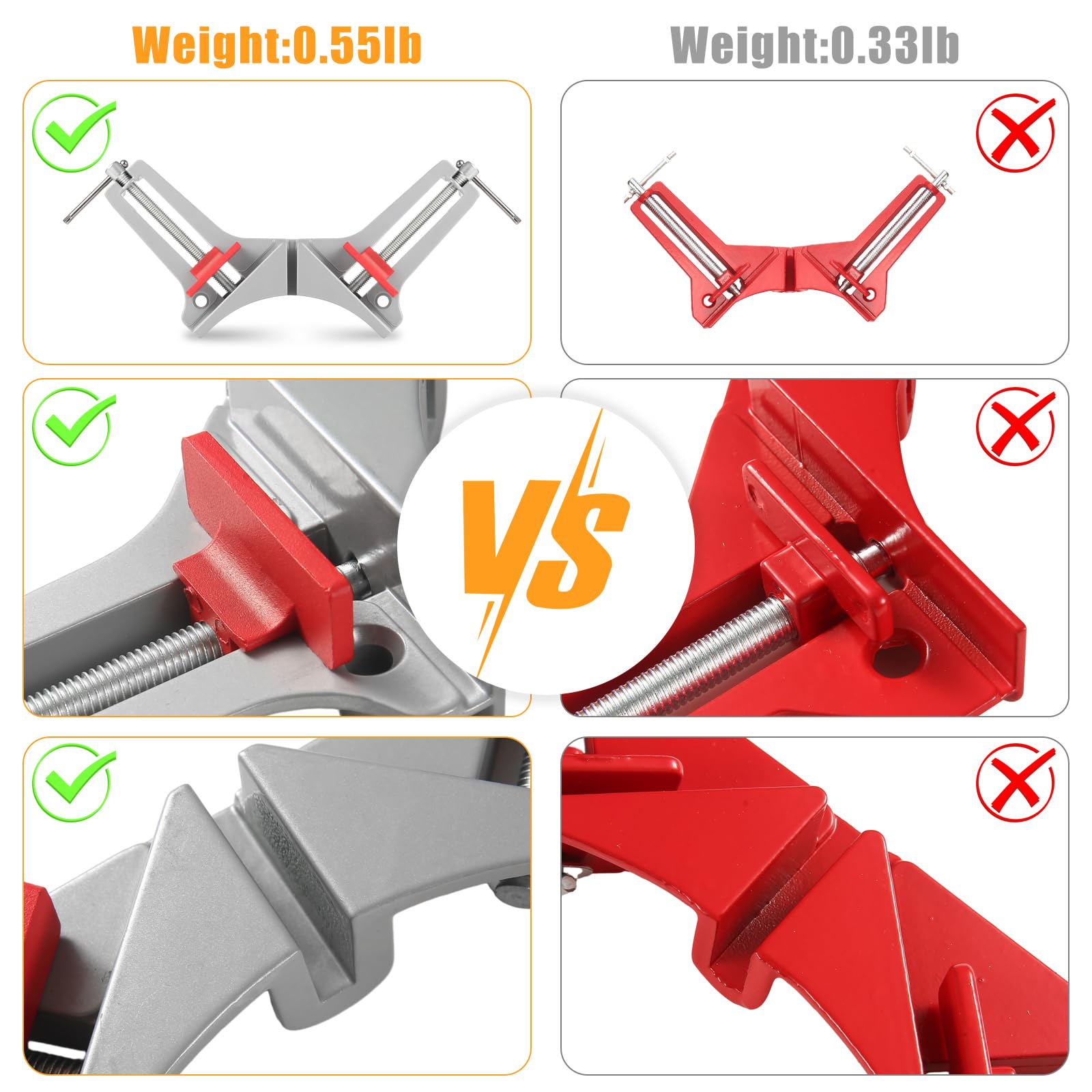 90 Degree Corner Clamp Corner Clamp Set, 90 Degree, 4 Pieces Wood Clamps