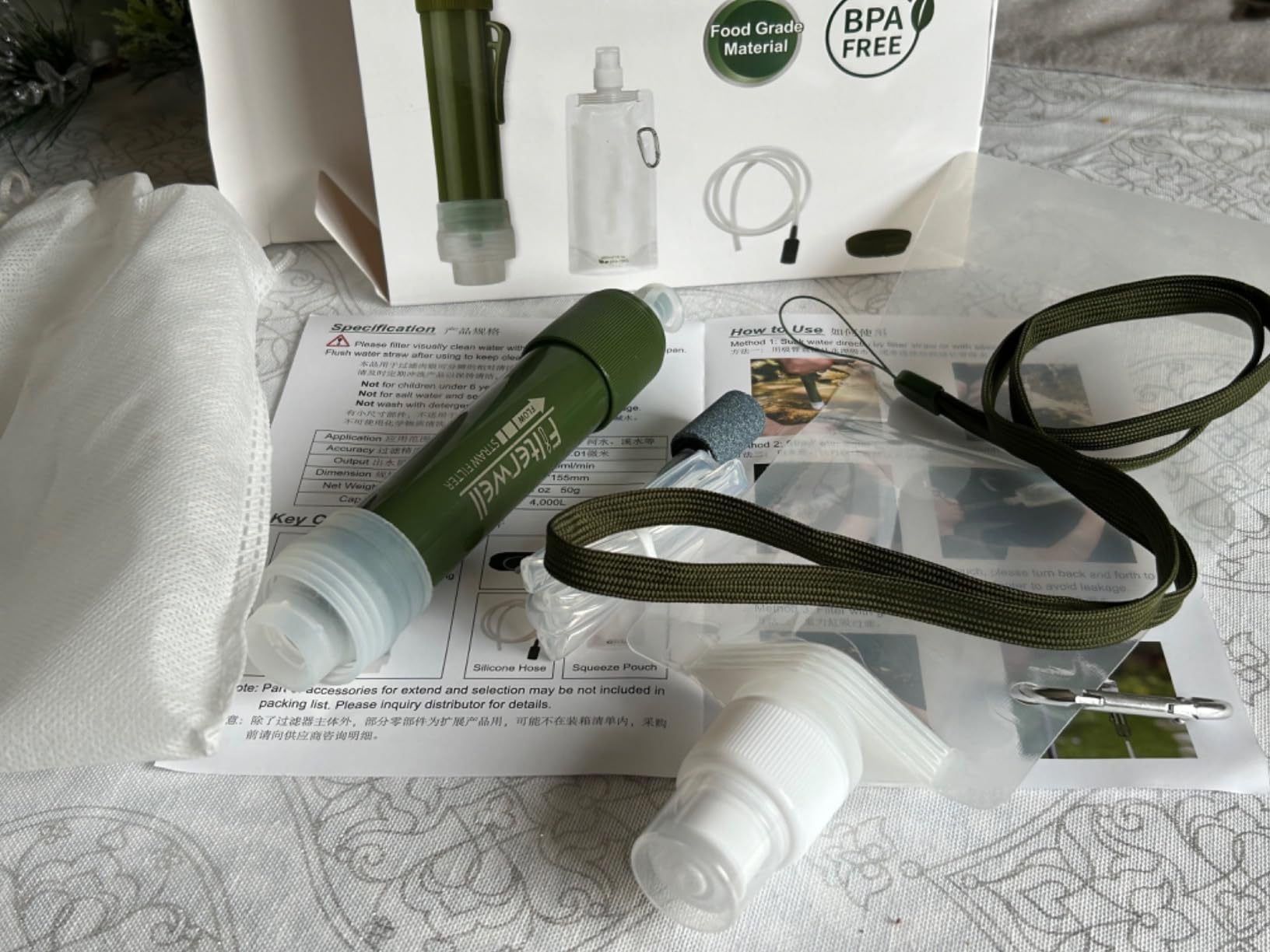 Personal Water Filter, Mini Water Filter, Personal Purification Straw ...