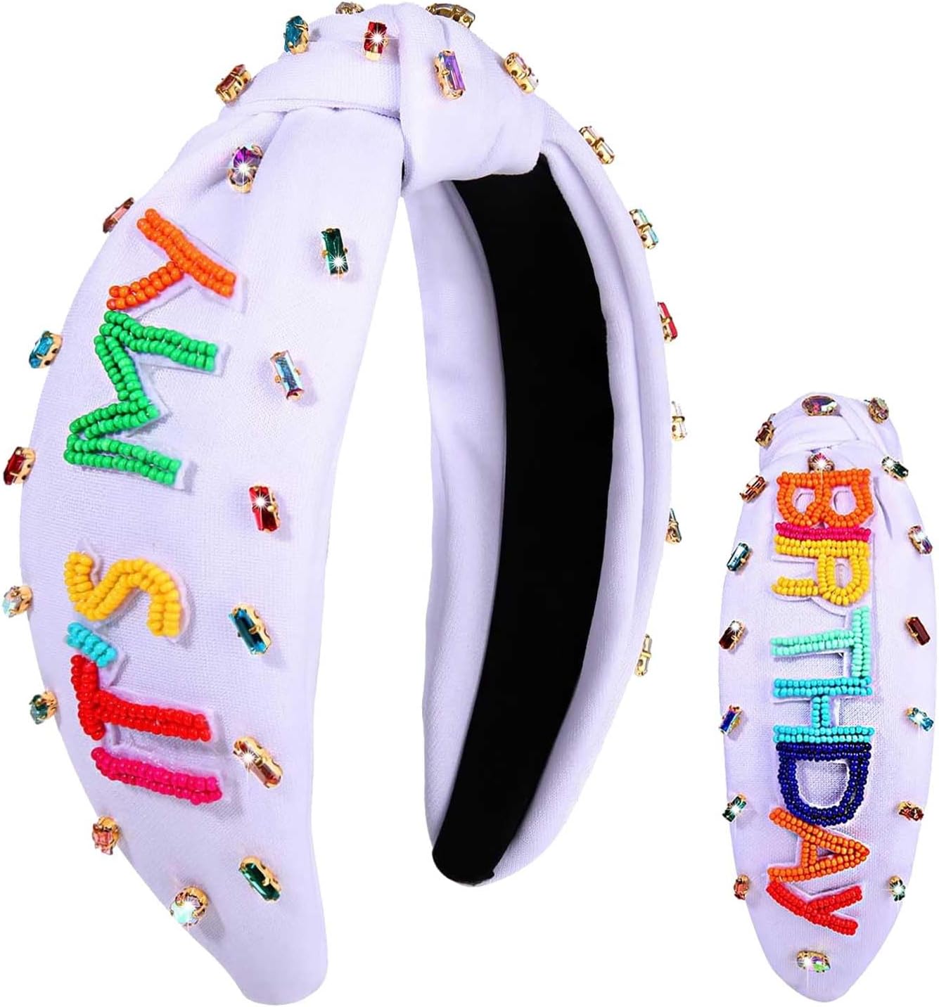 Amazon.com : YAHPERN Birthday Headband for Women Beaded It’s My ...