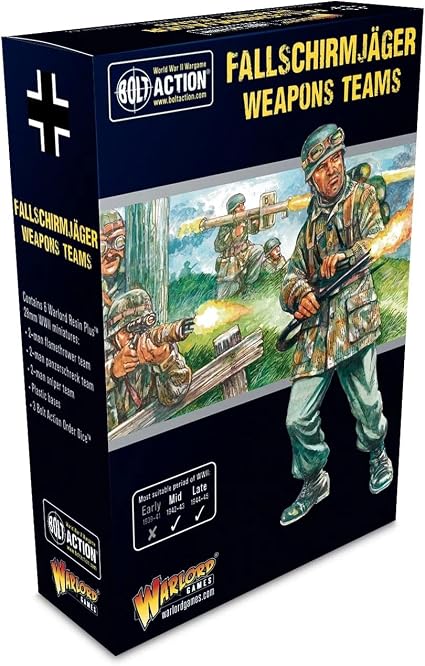Bolt Action Fallschirmjager Weapons Teams : Amazon.com.au: Toys & Games