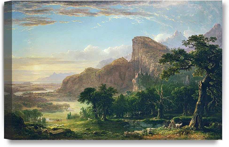 Amazon.com: DECORARTS -Landscape-Scene from Thanatopsis, Asher Brown ...