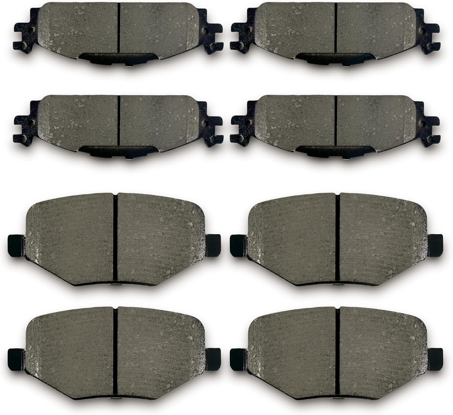 Amazon.com: ALADICHE Ceramic Front Rear Brake Pads Brakes Kits ...