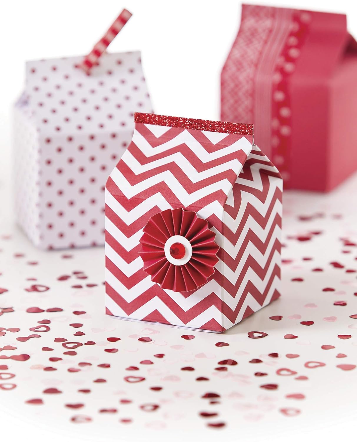 Amazon.com: Darice Red 30027810 Assorted Party Favor Milk Cartons, 12 ...