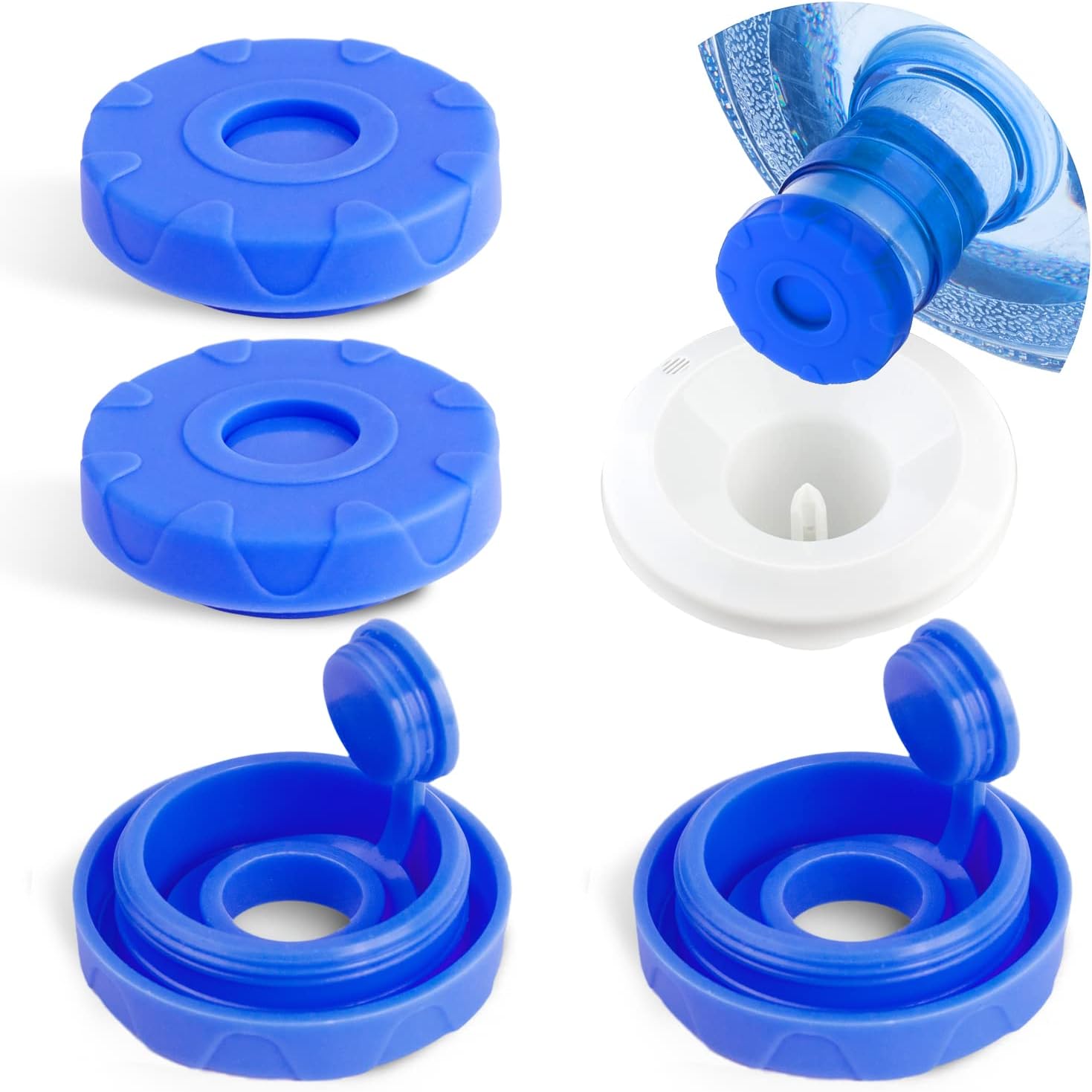 Amazon.com: DRAGTIGER 5 Gallon Water Jug Cap,Reusable Silicone ...