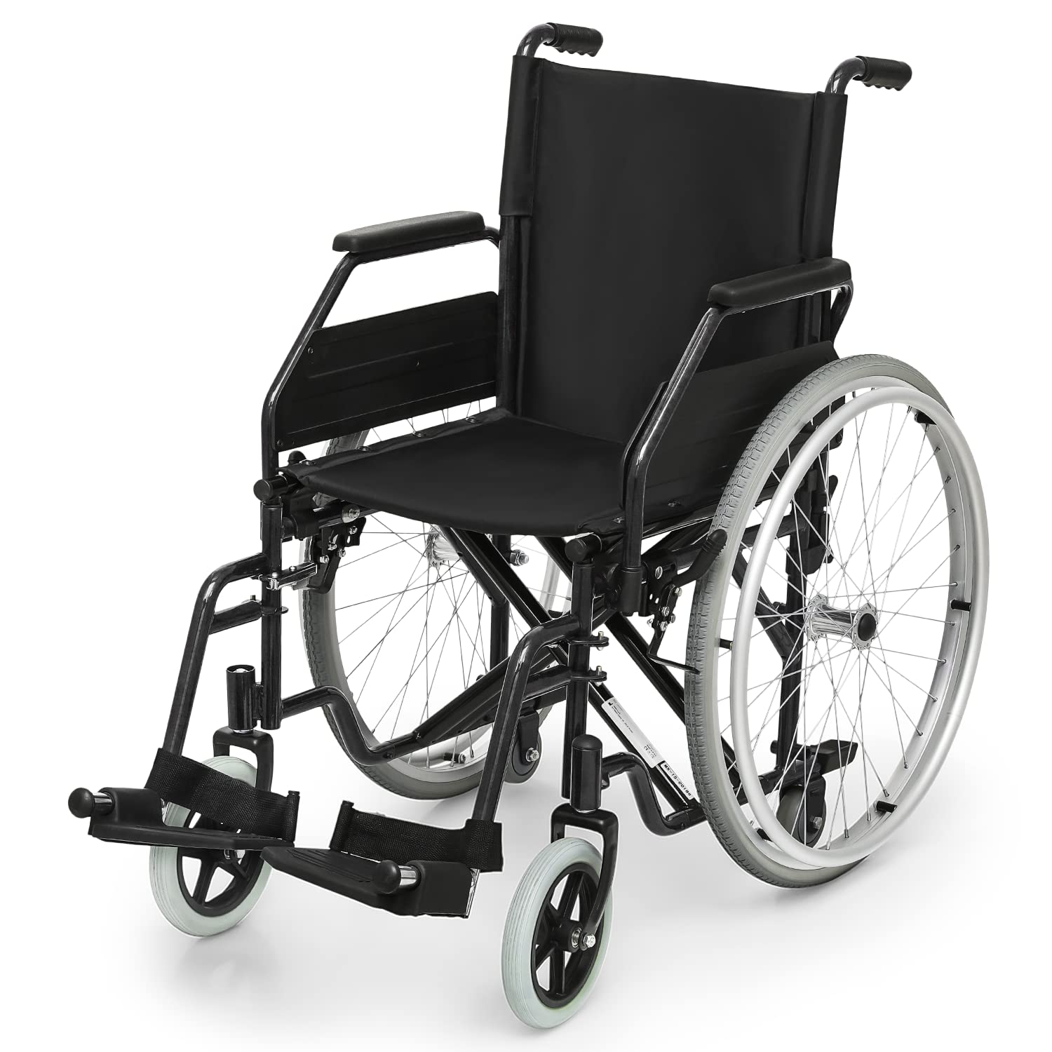 Magshion Folding Lightweight Wheelchair with Flip Back Armests, 23.5 ...