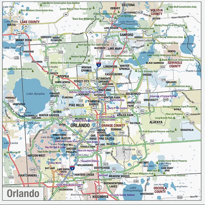 Esquema Del Mapa De Florida Mapa Del Estado De Florida En Ee Uu Foto