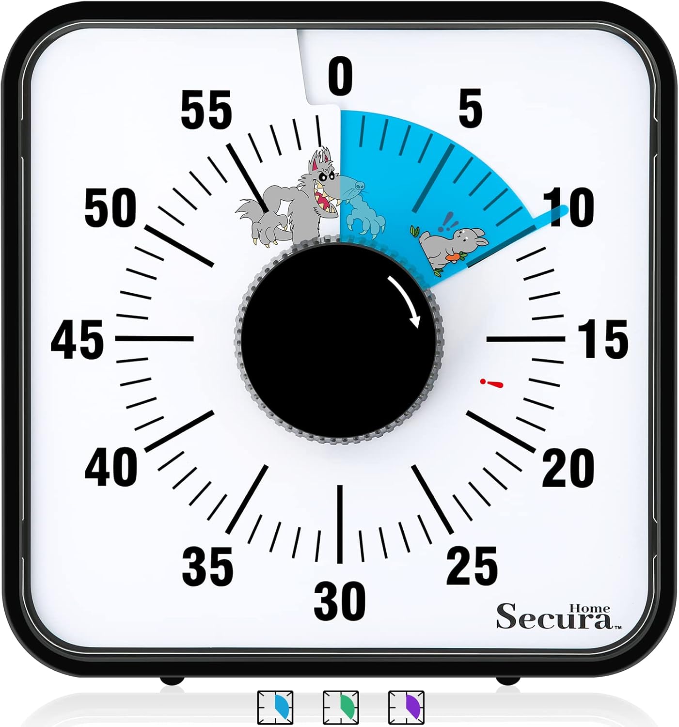Amazon.com: Secura Home 7.5 Inch Visual Timer, 60 Minute Oversize ...