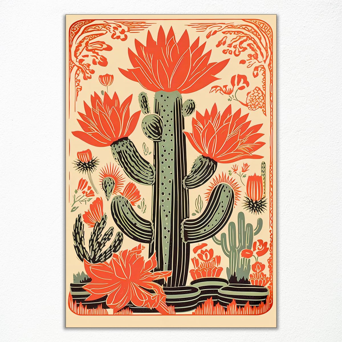 Amazon.com: Prinajssiad 12x16in Unframed Vintage Mexican Wall Art ...