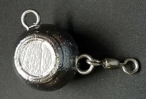 Amazon.com : 5 Unpainted Fluke Ball Halibut Flounder Sinker Weight Lure ...