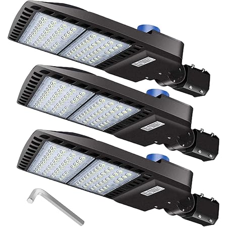 LEDMO Double Bullhorn Bracket LED Parking Lot Light 180 Degree Mounting ...
