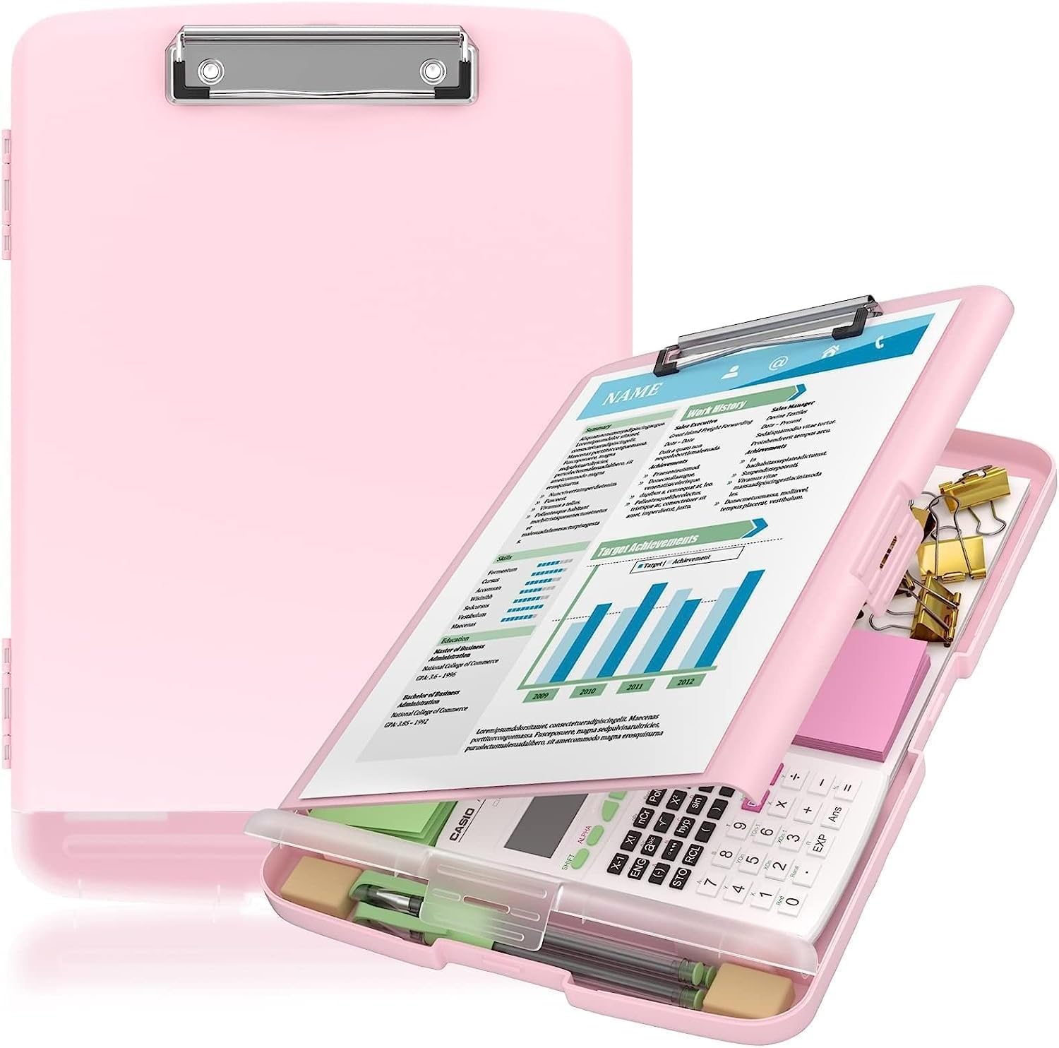 Calmind Portapapeles de Almacenamiento - Alta Capacidad con Soporte ...