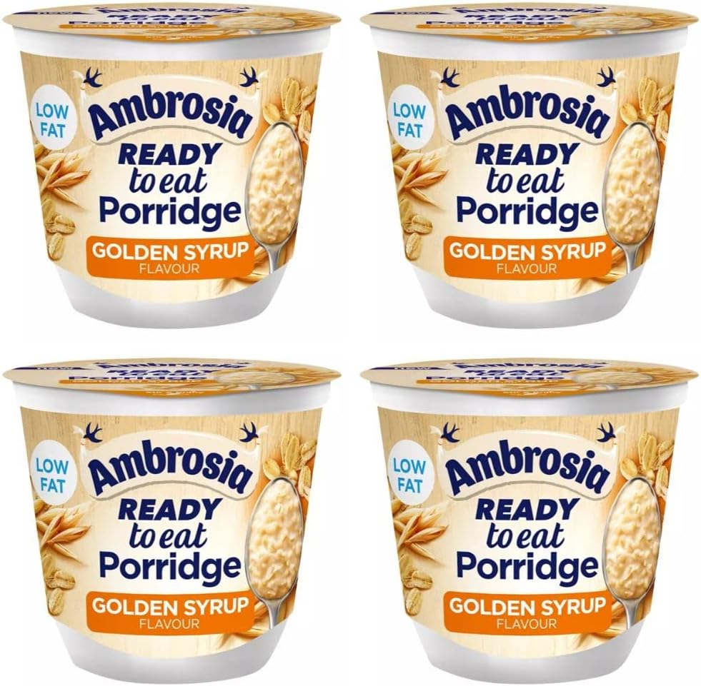 4 x 210g Ready To Eat Golden Syrup Porridge Pots : Amazon.co.uk: Grocery