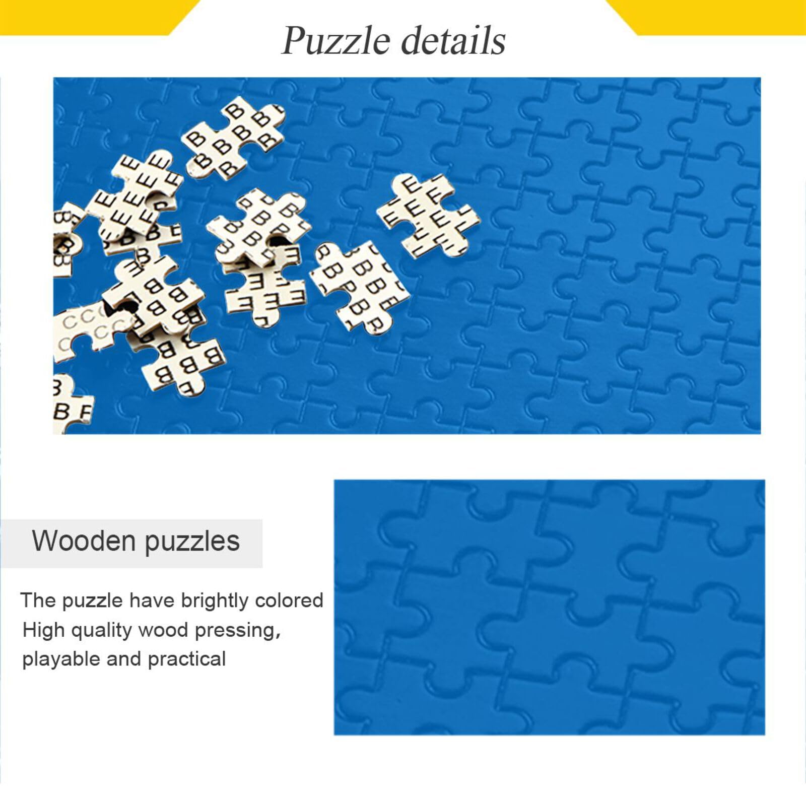 Solid Blue Puzzle Pieces Jigsaw Puzzle Blue Chaos Stock Photo