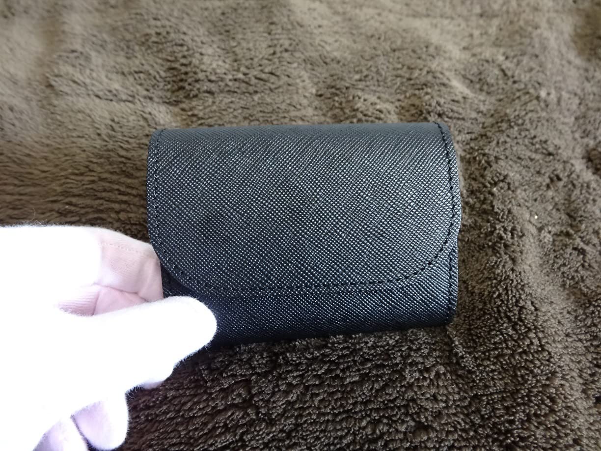 Amazon | [COTOCUL] コトカル ミニ財布 本革 都レザー はんなり お札が折れない 二つ折り 小さい財布 レディース メンズ (ブラック) ブラック 黒 | 財布