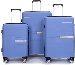 Amazon.com | Travelhouse Hard Shell Luggage Set: Lightweight Carry-On ...