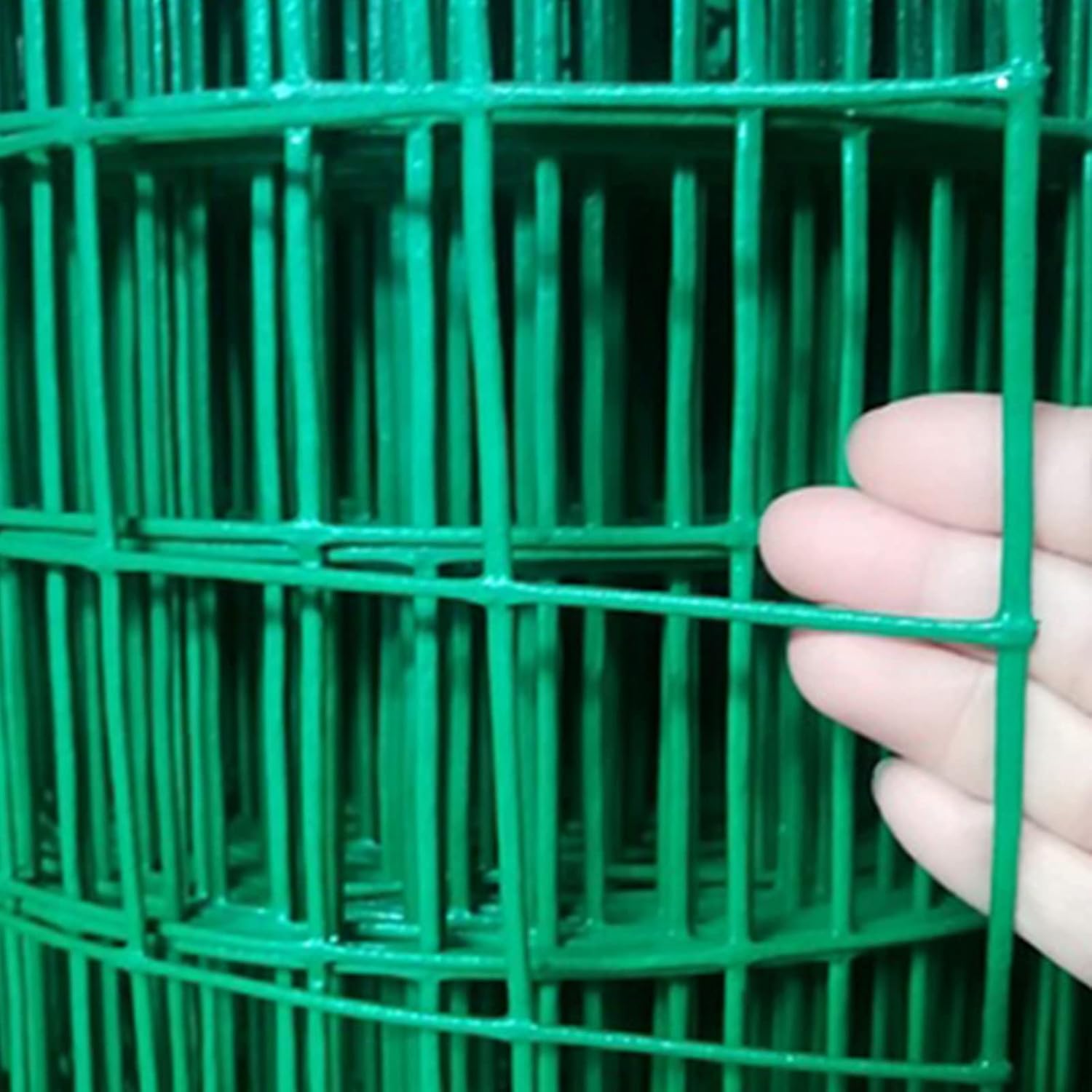 Amazon.com: LFFH Garden Fence,2mm Wire Diameter Green Vinyl Coated ...