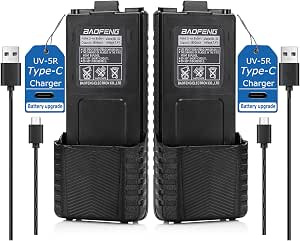 Amazon.com: BAOFENG BL-5L 3800mAh Li-ion Battery Pack with USB-C ...
