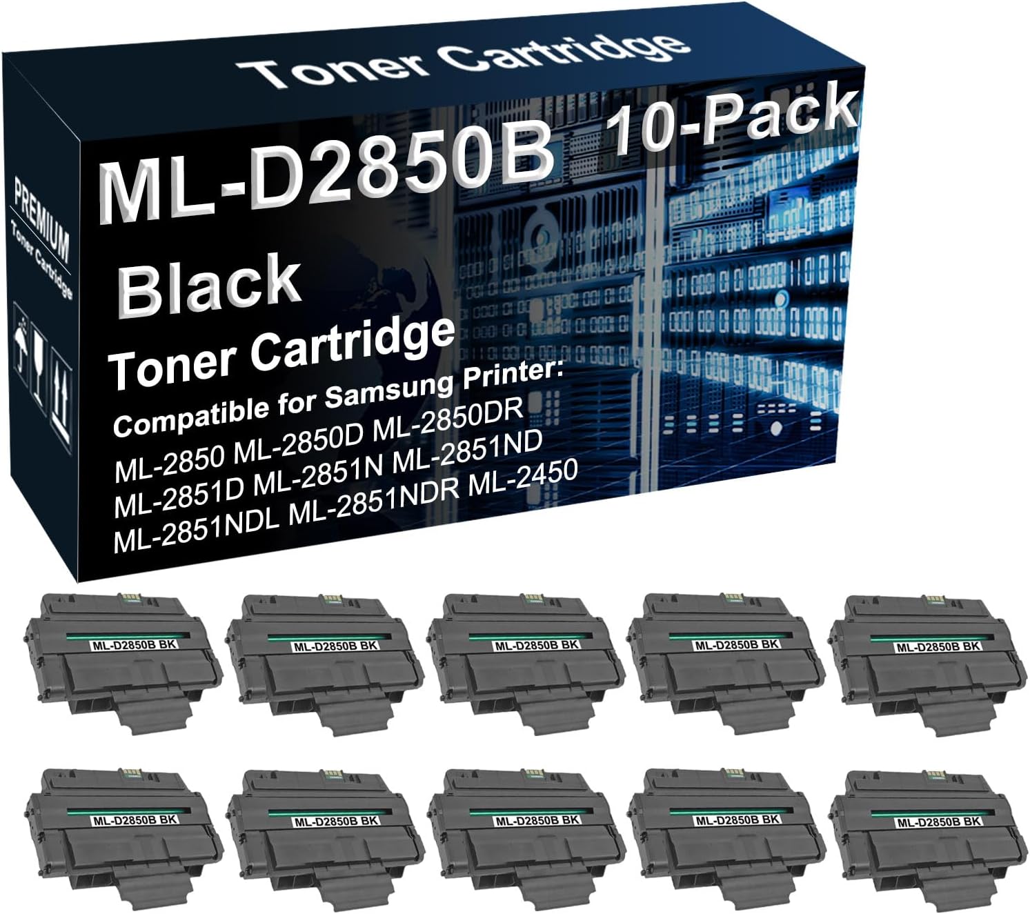 Amazon.com: ML-D2850B Black Compatible Toner Cartridge Replacement for ...