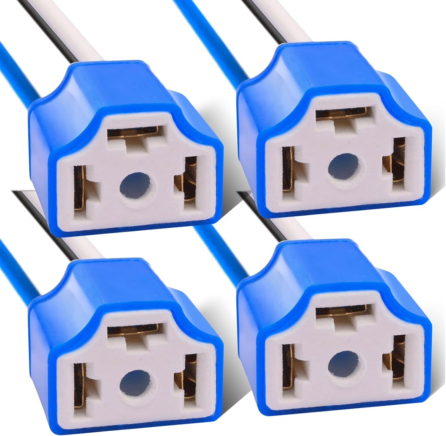 Amazon.com: H4 HB2 9003 Wiring Harness Headlight Socket Heavy Duty14AWG ...