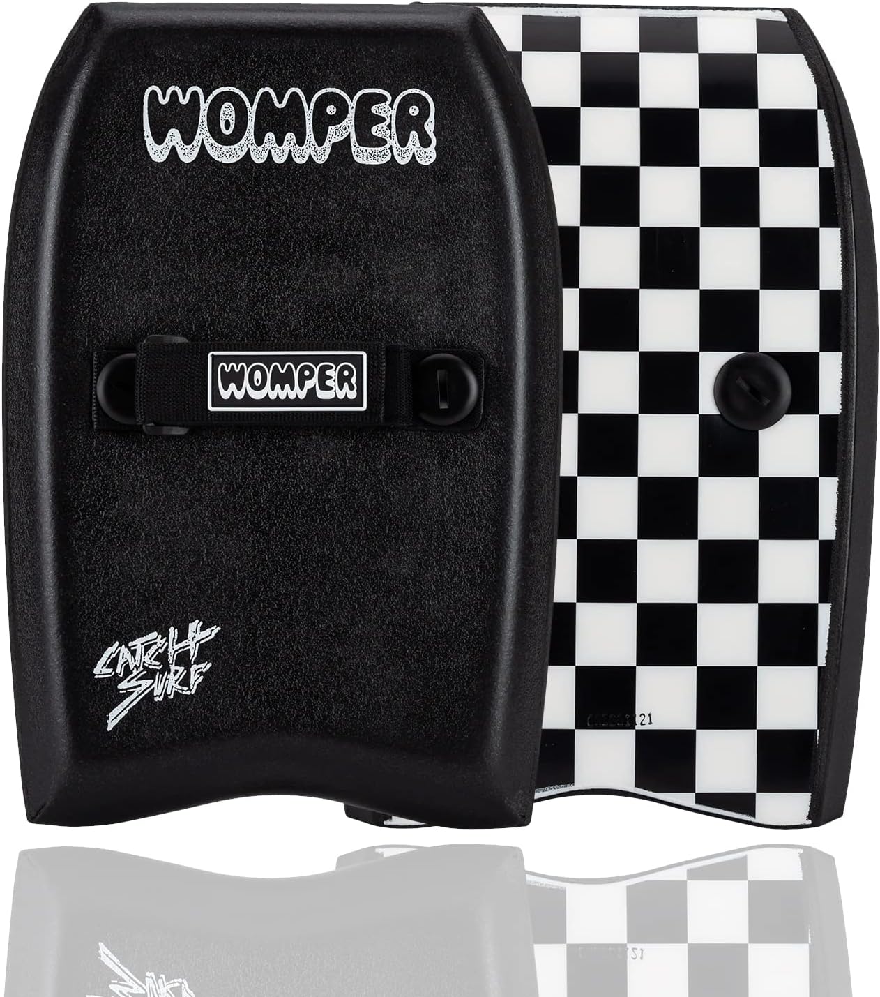 Amazon.com : Catch Surf Mini Bodyboard The Womper- 16 W/ Strap-Black ...