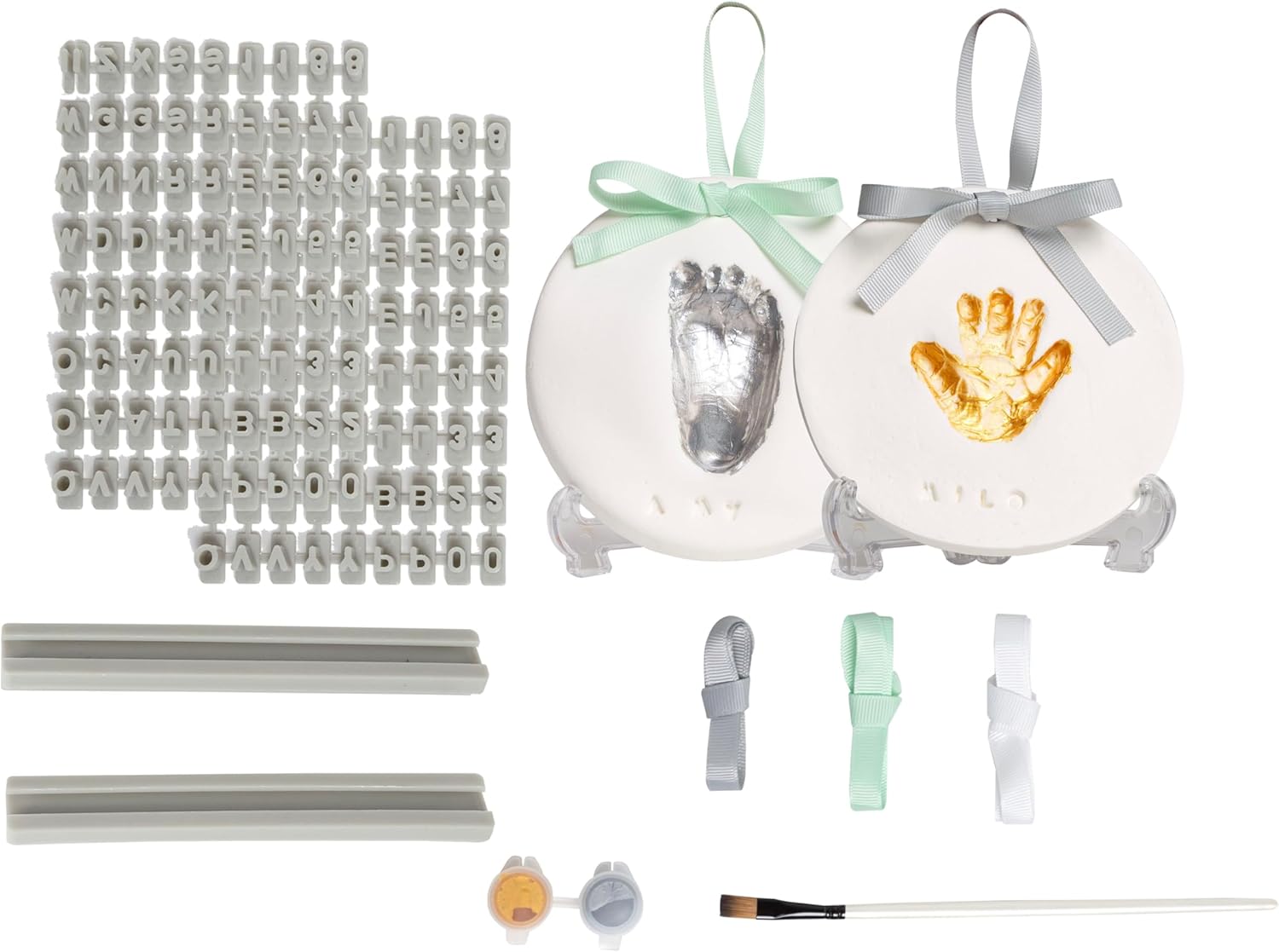 Pearhead Deluxe Clay Keepsake Kit, DIY Handprint and Footprint, Newborn ...