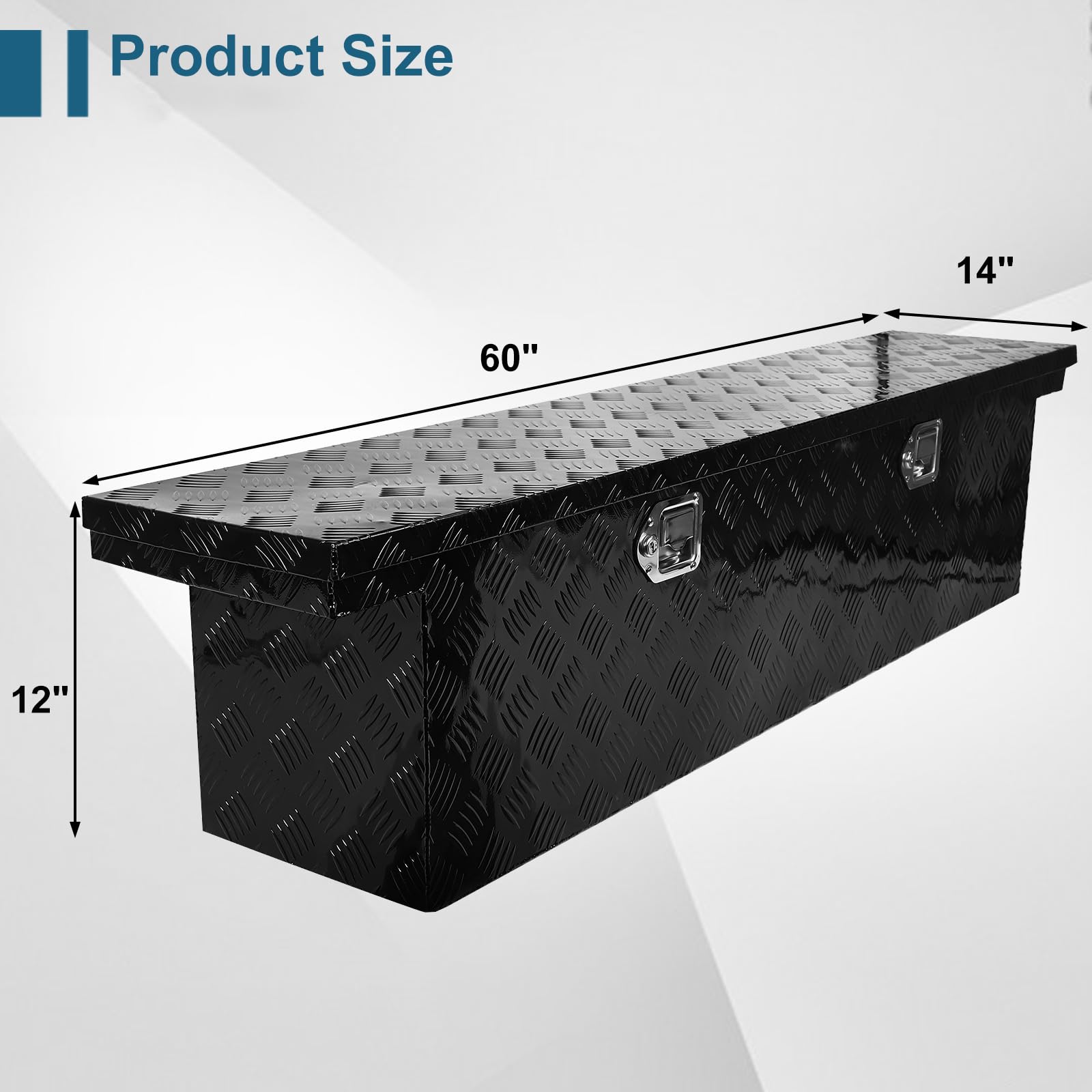 Snapklik.com : Gooeap 60 X 12 X 14 Inch Black Aluminum 5 Bar Tread Tool ...