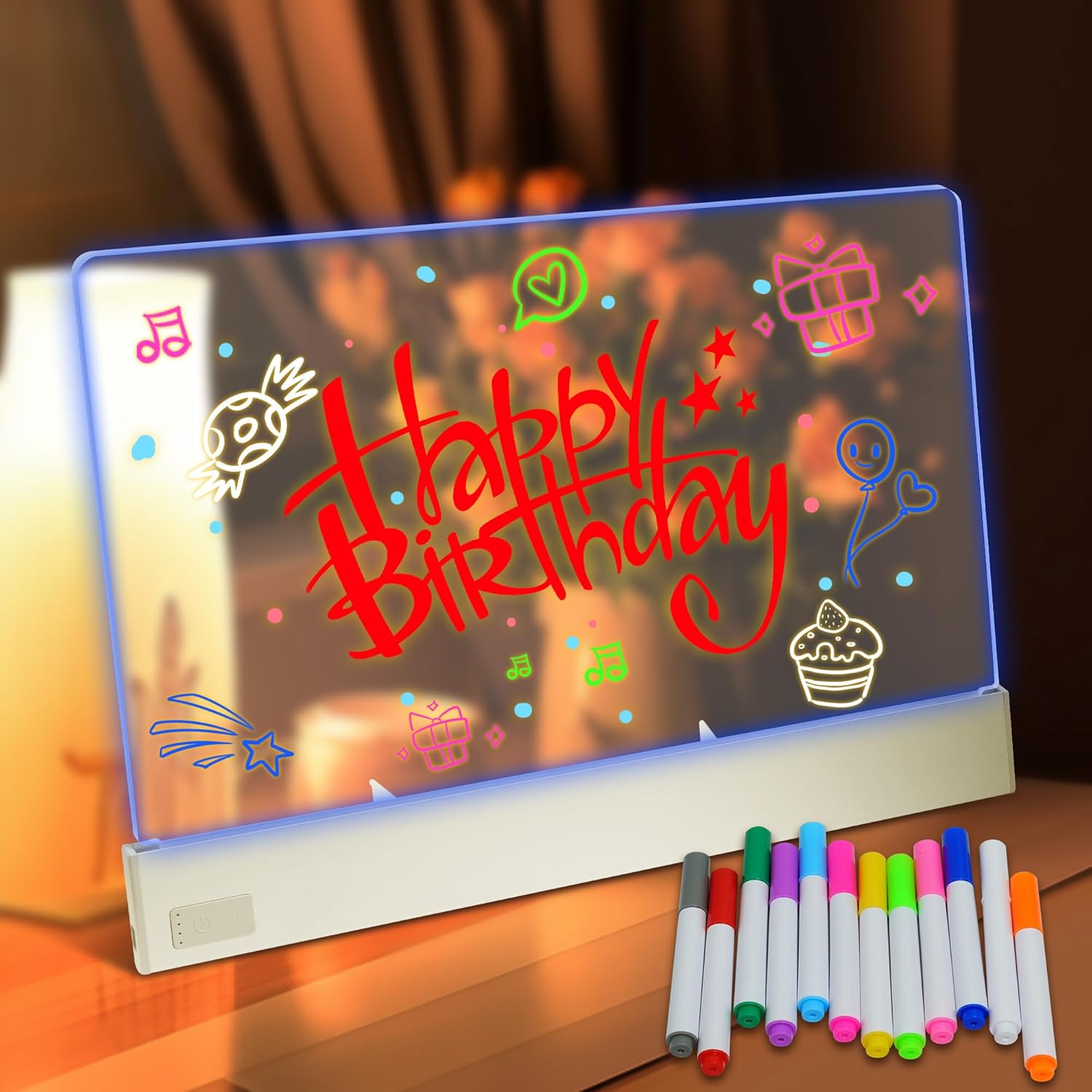 Amazon.com: Doodle Glow,Led Drawing Board for Kids(Rechargeable Style ...