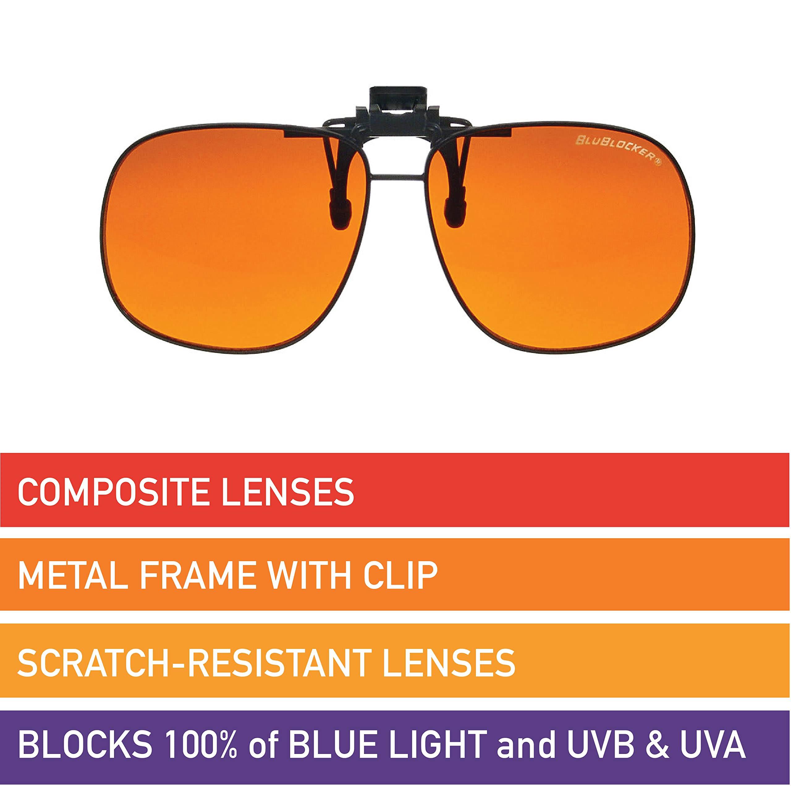 Buy Black Metal Clip-on Sunglasses with Scratch Resistant Lens | Blocks ...