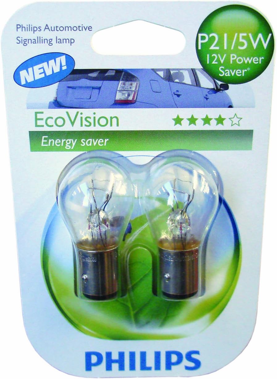 Philips 12499-ECO P21/5W Friendly Bulb 12V : Amazon.co.uk: Automotive