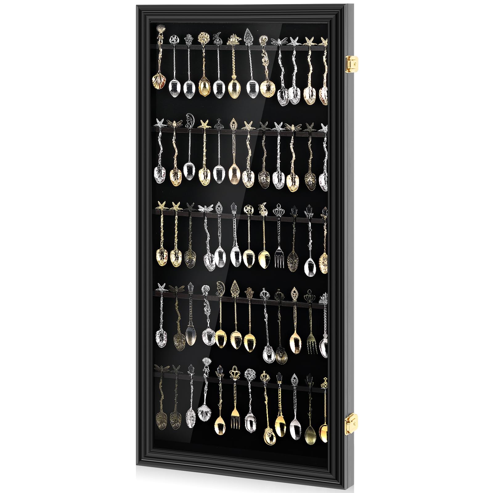 Amazon.com: Silipull 60/36/18 Souvenir Tea Spoon Display Case Wall ...