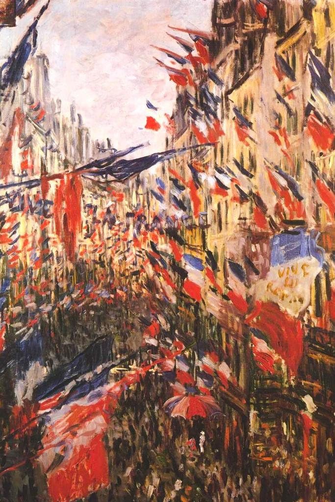 Amazon.com: Claude Monet La rue Montorgueil Paris Cool Wall Art Print ...