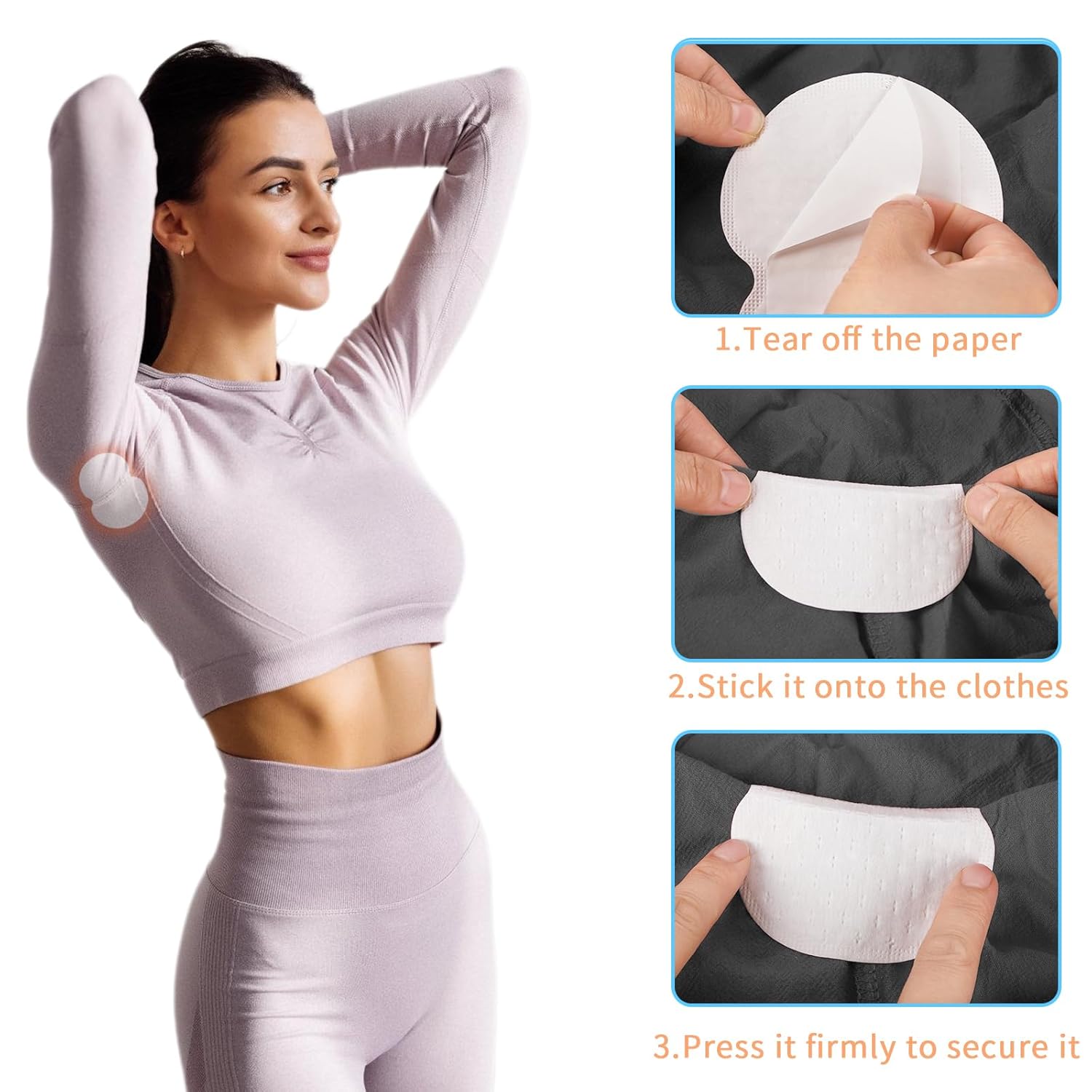 100pcs Sweat Pads, Disposable Armpit Shields to Sri Lanka | Ubuy