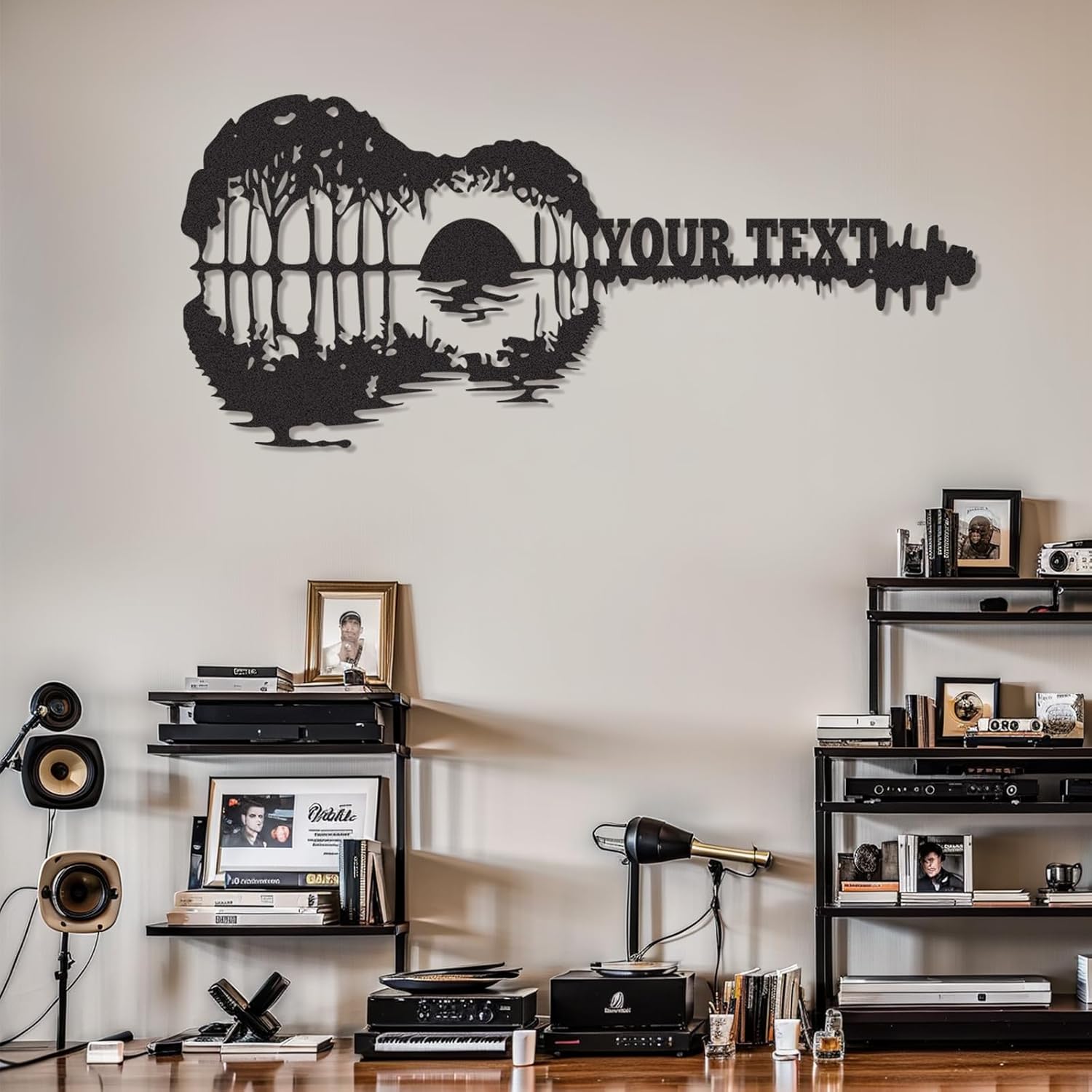Amazon.com: Personalized Guitar Metal Sign, Custom Musical Theme Last ...