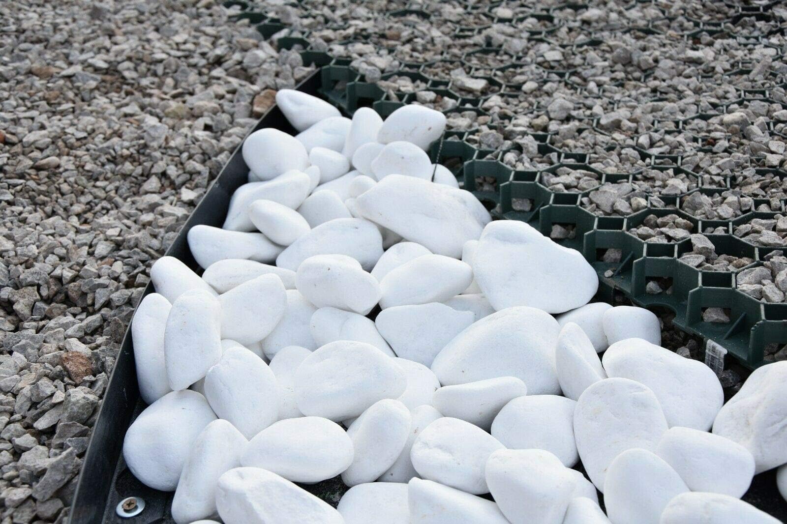 homeshop3000 Glitter Glow Rocks White Natural Stones Pebbles Home ...