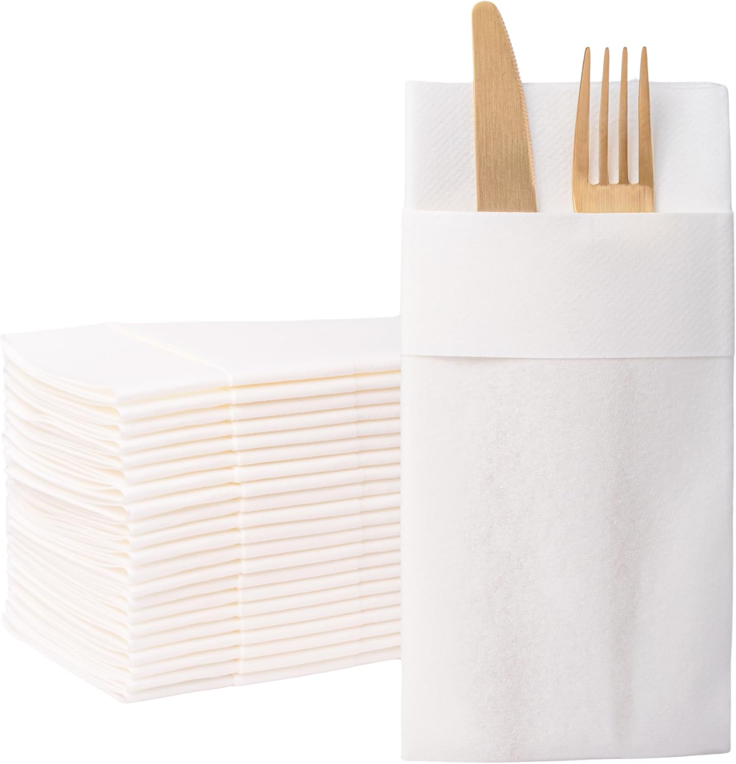 Amazon.com: One's & Unique Table Napkins, Air Laid Linen-Feel 50 Pcs ...