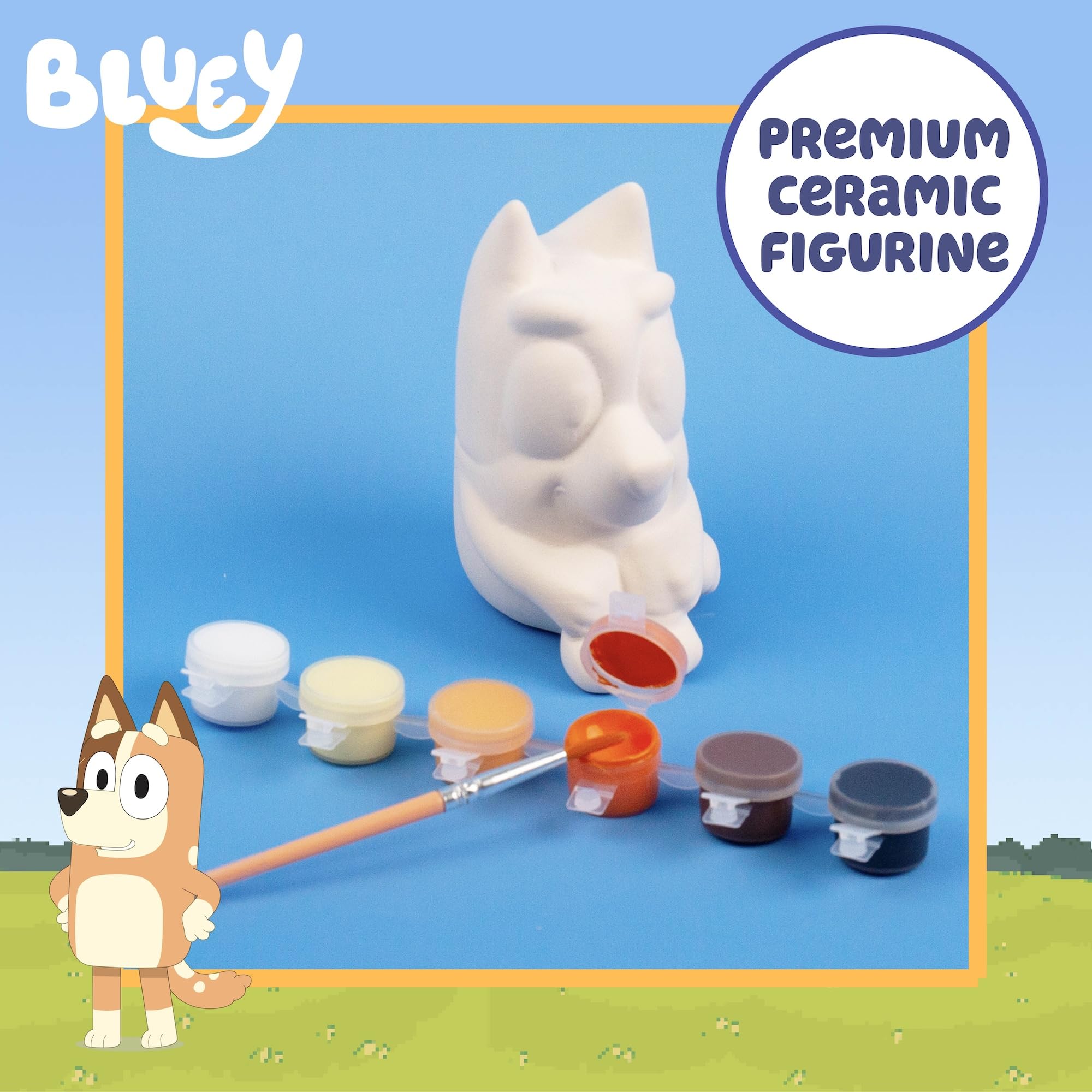 Snapklik.com : Bluey Paint Your Own Bingo Figurine, Paintable Ceramic ...